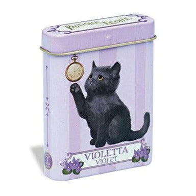 Pastilles tin CUTE KITTEN VIOLET - 30 gr. – foodsofitaly.dk